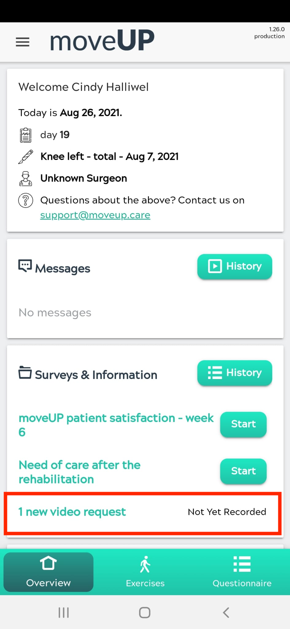How to film your video request? – Support orthopedics – moveUP