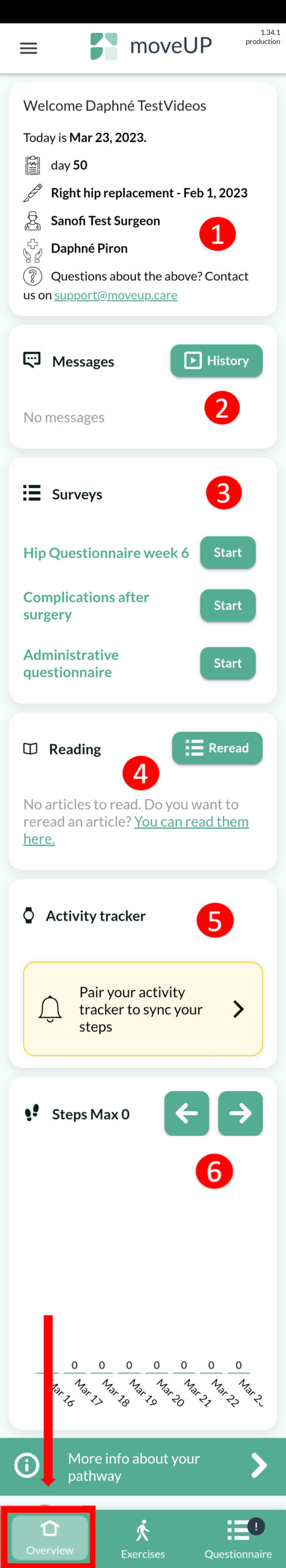 Quick start guide – Support orthopedics – moveUP