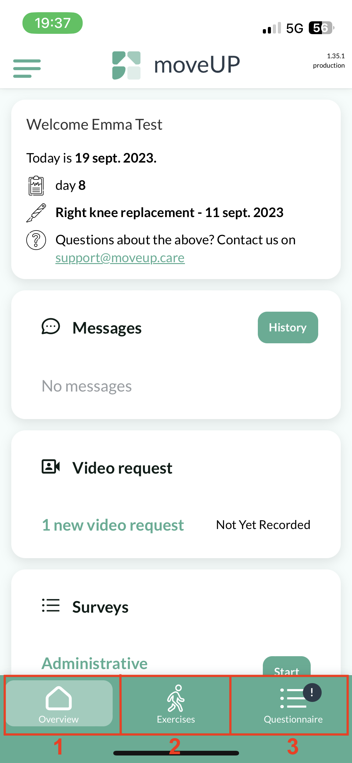Quick start guide – Support orthopedics – moveUP